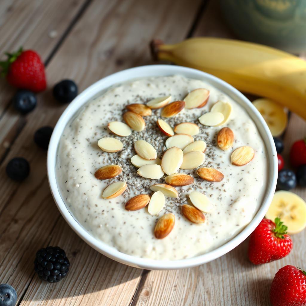 Healthy Chia Seed Pudding with Almonds Recipe