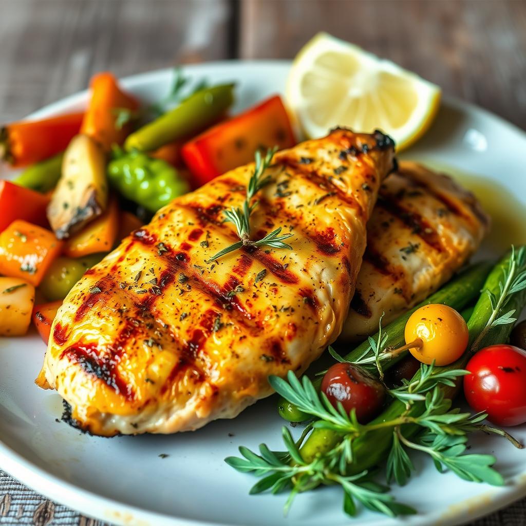 Healthy Grilled Lemon Herb Chicken Recipe