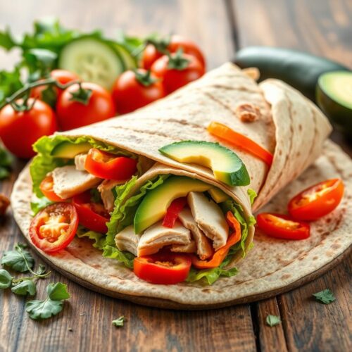 Healthy Turkey and Avocado Wrap Recipe