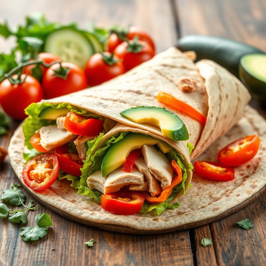 Healthy Turkey and Avocado Wrap Recipe
