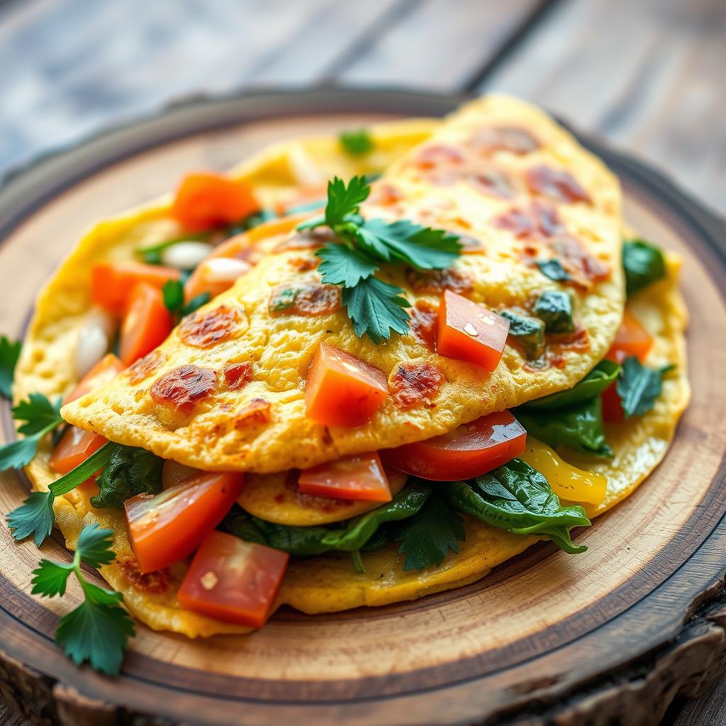 Healthy Vegetable Omelette Recipe
