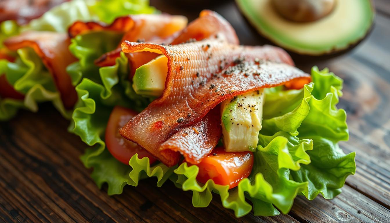 Keto BLT Lettuce Wraps Recipe