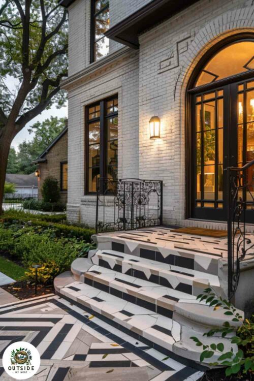 25 Front Step Ideas to Make An Entrance - Outside My Nest