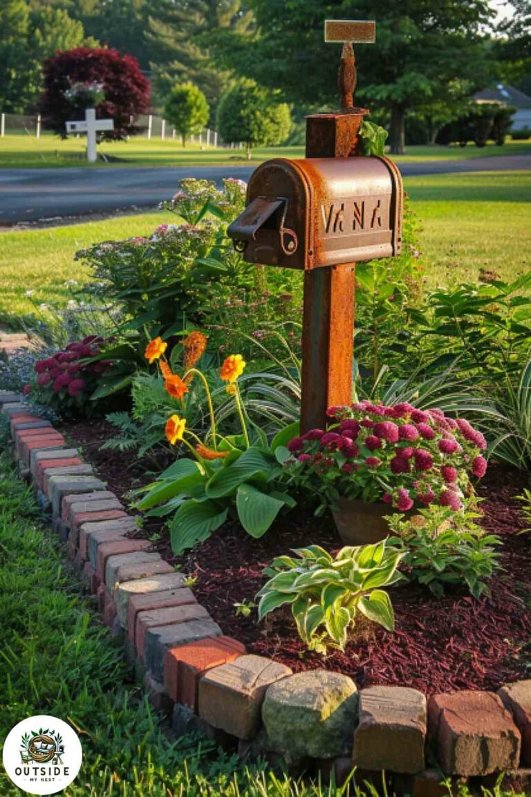 25 Gorgeous and Trendy Landscaping Ideas Around Your Mailbox - Outside ...