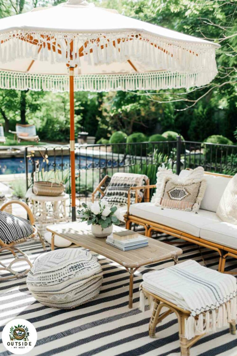 25 Boho Patio Ideas for The Perfect Outdoor Vibe – Outside My Nest