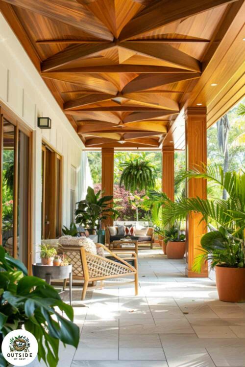 25 Stunning and Unique Front Porch Ceiling Ideas - Outside My Nest