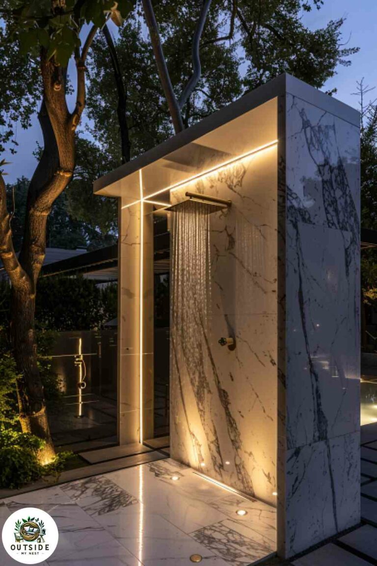 25 Home Outdoor Shower Ideas That Are Totally Unique - Outside My Nest