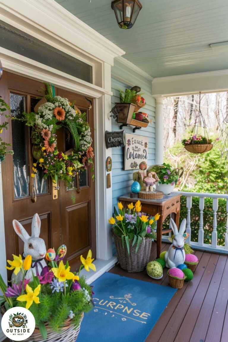 25 Trendy Easter Front Porch Decor Ideas - Outside My Nest